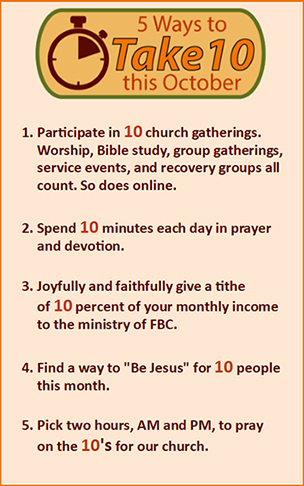 Joyfully, Boldly, Faithfully “Take Ten” | The Prompter